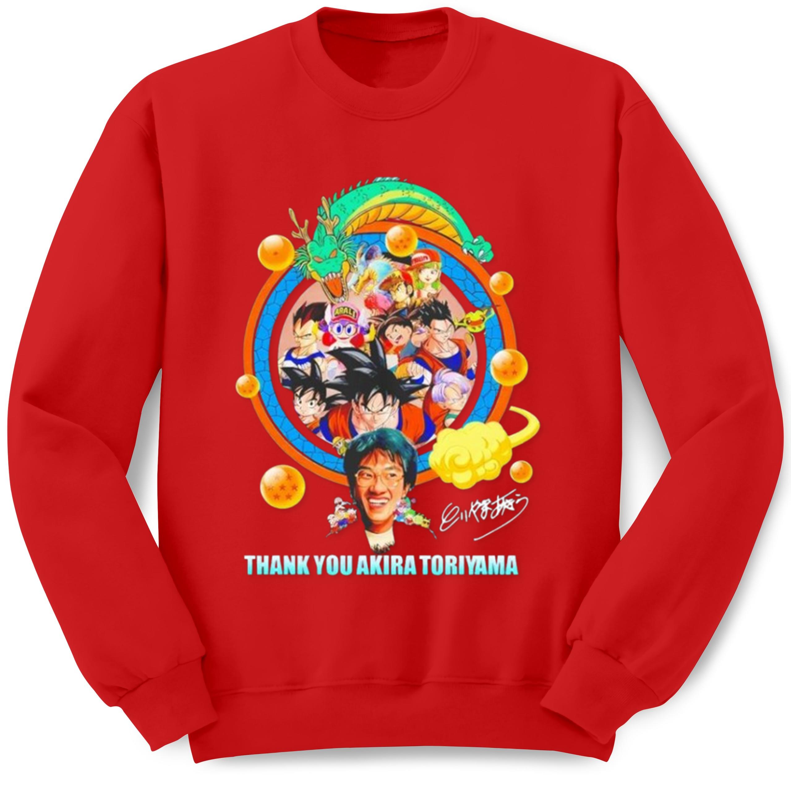 Akira Toriyama Dragon Ball Z thank You signature shirt - Walmart.com