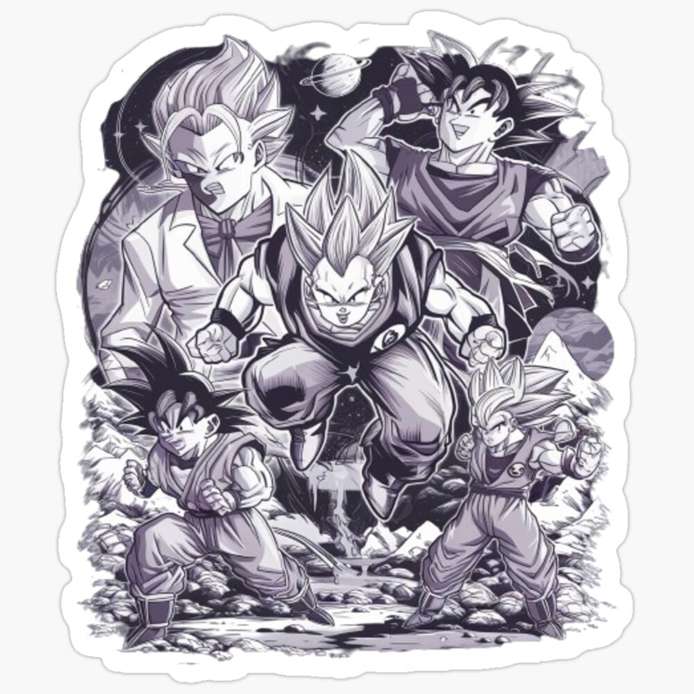 Akira Toriyama Sticker Phone Decal Water Bottle Stickers Car Decals ...