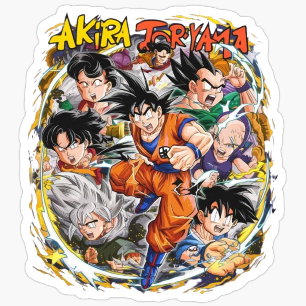 Akira Toriyama Sticker Phone Decal Water Bottle Stickers Car Decals ...