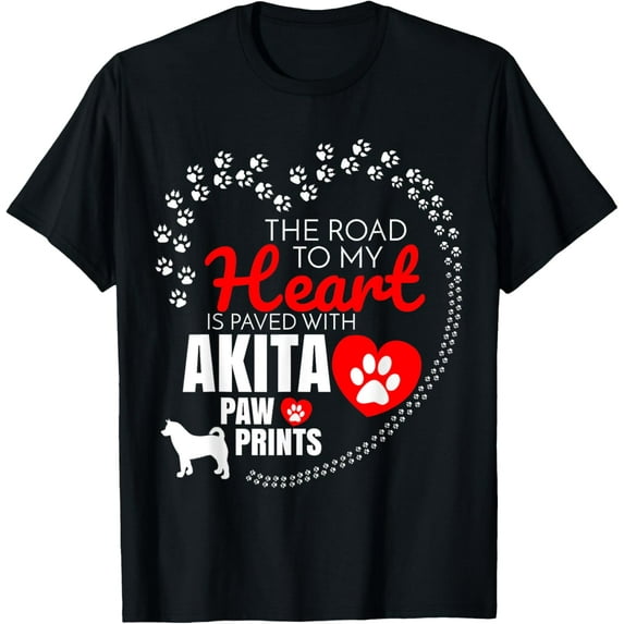 Akita Dog T shirt T-Shirt men and women can wear, black, white, gifts ...