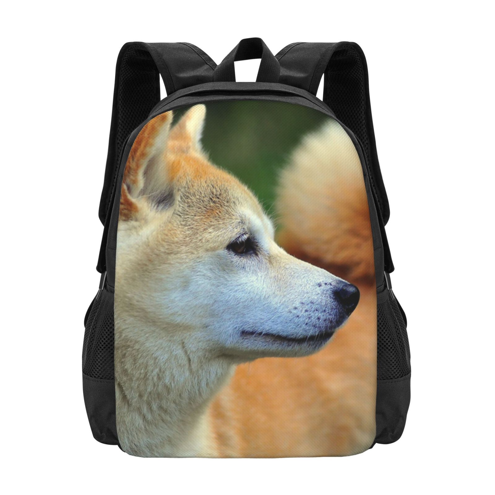 Akita Inu Bokeh Pets Dogs Akita Inu Classic Bookbag Student Backpack ...
