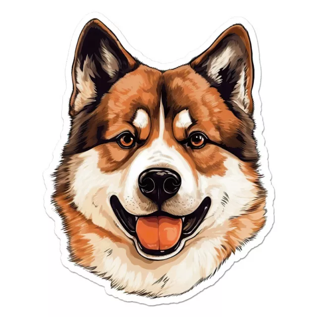 Akita Inu Dog Sticker Indoor Outdoor Phone Decal Water Bottle Stickers ...