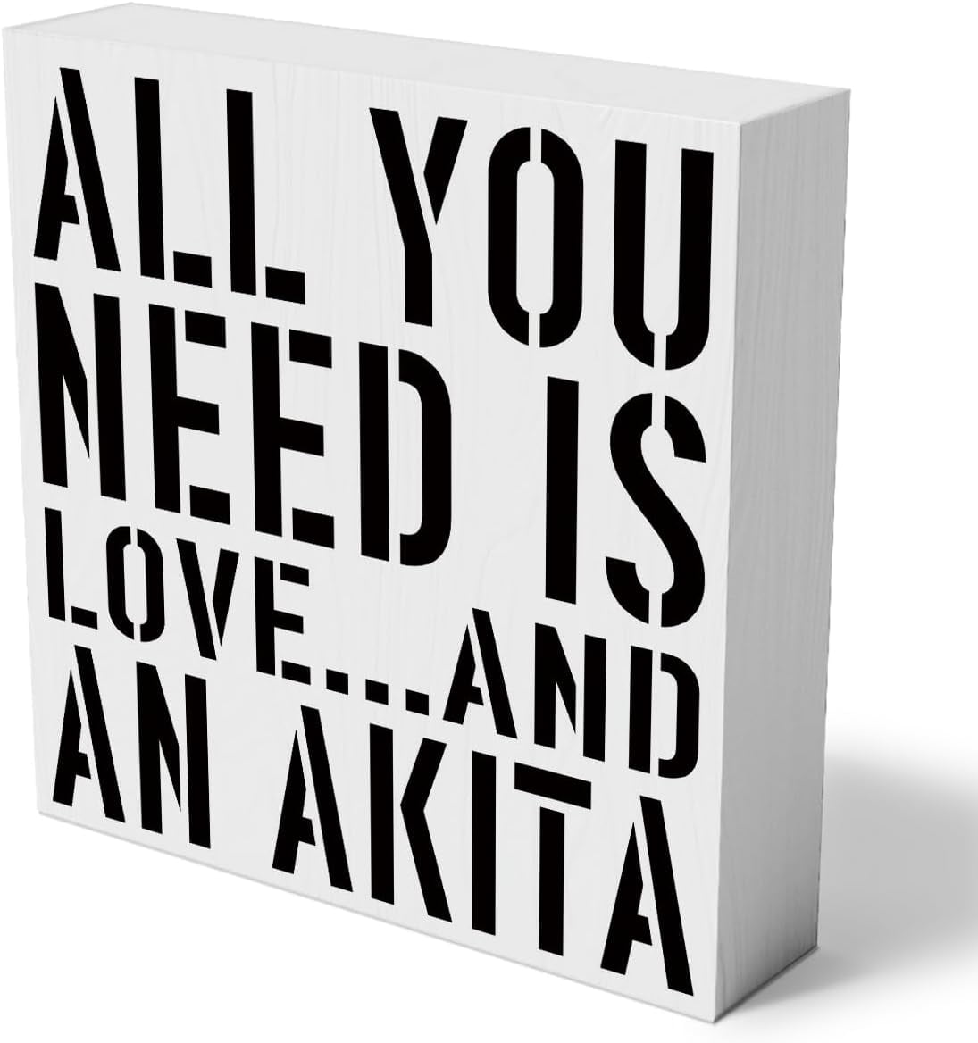 Akita Mom Wooden Box Sign Home Wall Decor 5x5 Inch Rustic All You Need ...