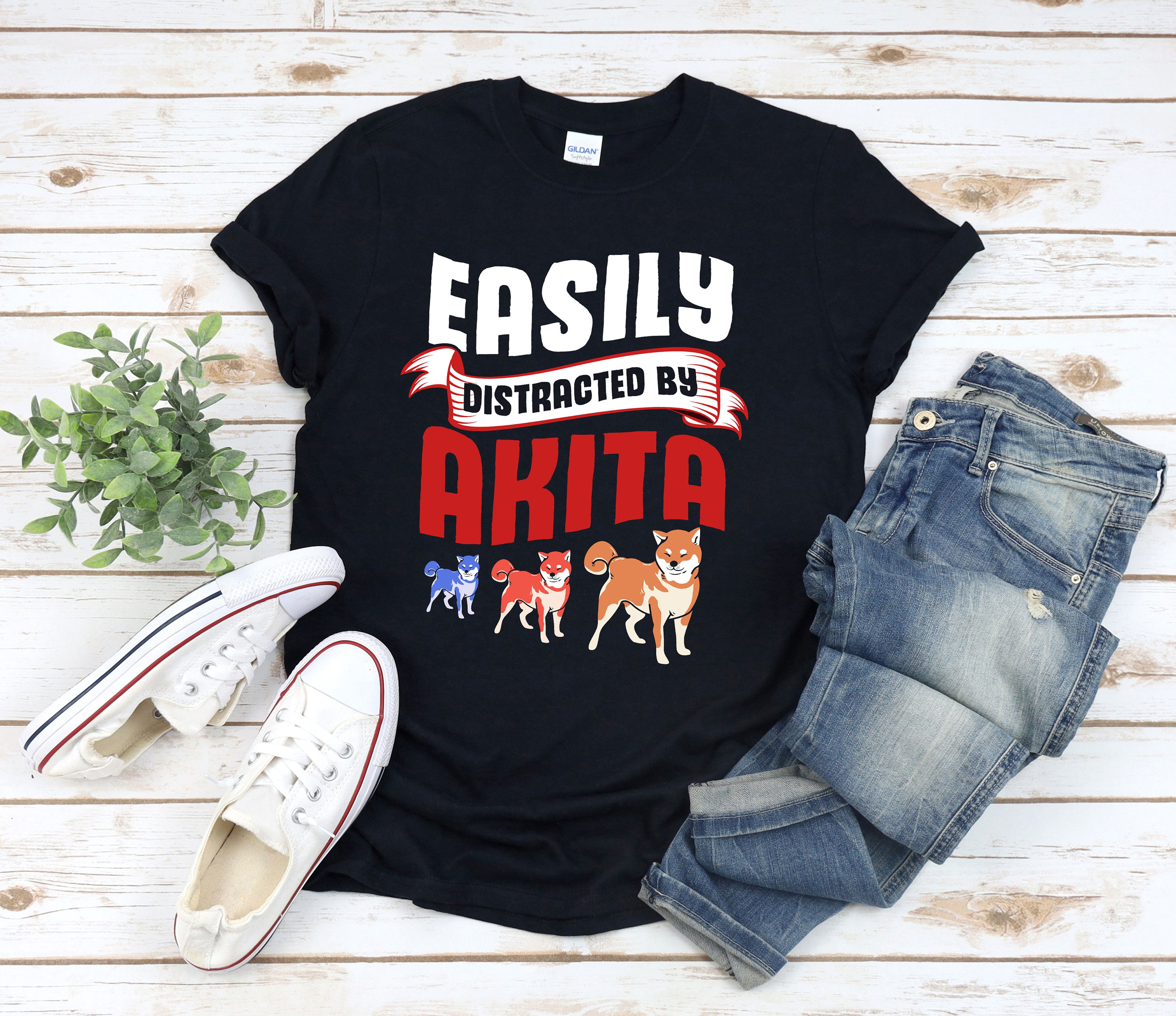 Akita Shirt, Japanese Akita, Akita Lover, Funny Dog Owner Gifts, Easily ...