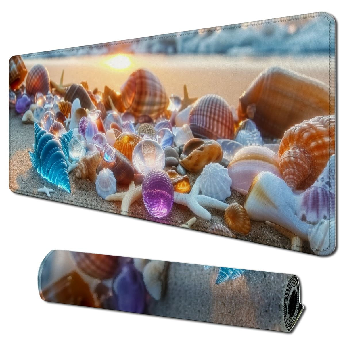 Akjvoe Beach Mouse Pad for Desk, Aesthetic Mouse Pad, Gaming Pearl and ...