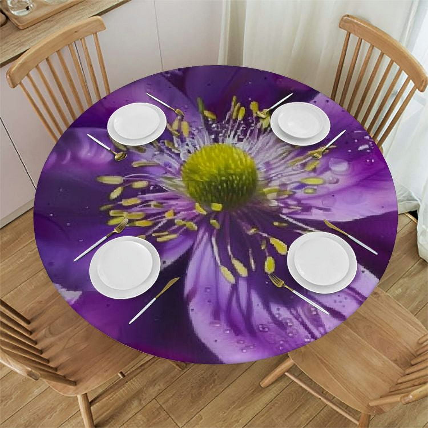 Akjvoe Beautiful Round Tablecloth Kitchen Table Cloth Cover for Drawing ...