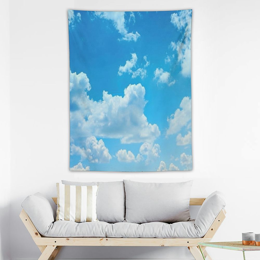 Akjvoe Blue Sky White Cloud Backdrop Sky Cloud Photography Background ...