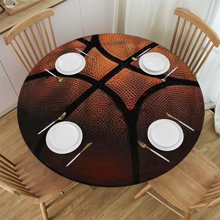 Akjvoe Cool Basketball Cloth Tablecloths for Round Tables, Table Cloth ...