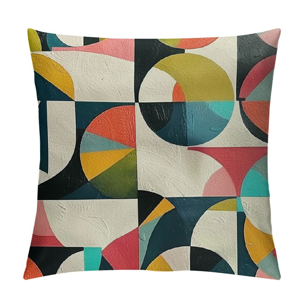 Akjvoe Decorative Throw Pillow Covers Cushion Case Geometric Pattern ...