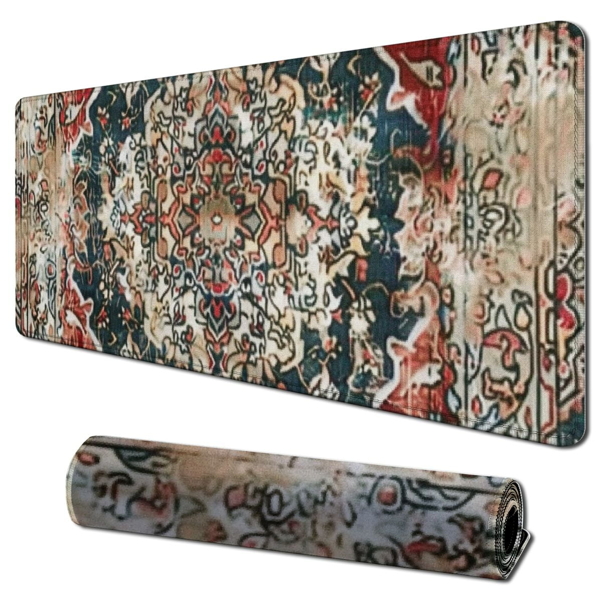 Akjvoe Desk Pad,Persian Style Textile Rug Texture Gaming Mouse Pad ...