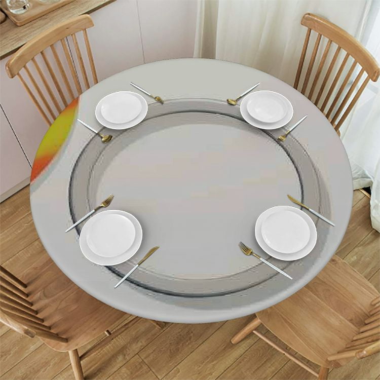 Akjvoe Elastic Edged Polyester Fitted Table Cover,Abstract Chained ...