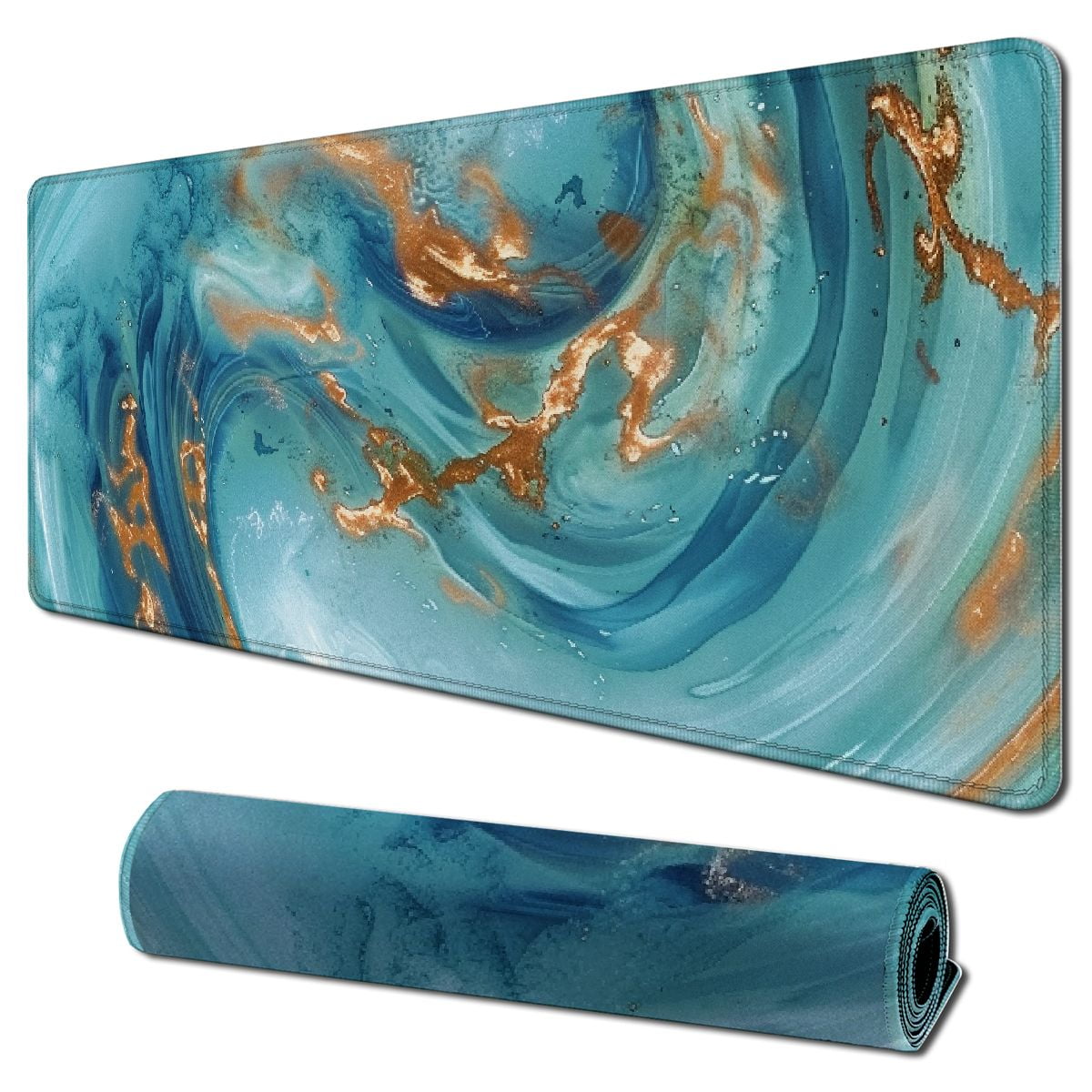 Akjvoe Extended Gaming Mouse Pad , Large Stable Rubber Base Mousepad ...