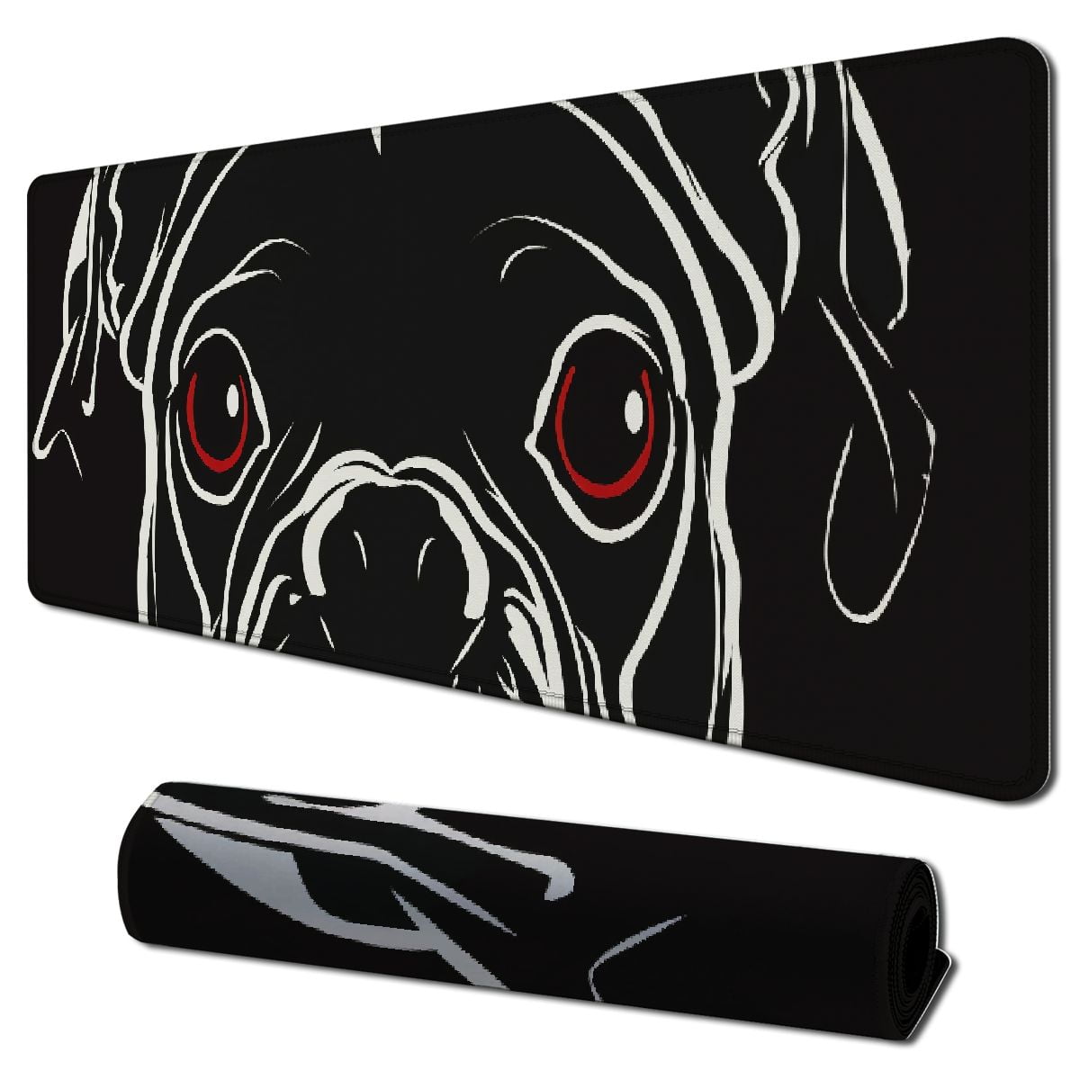 Akjvoe Laptop Mouse Pad Freehand Line Bulldog French Desk Mat with ...