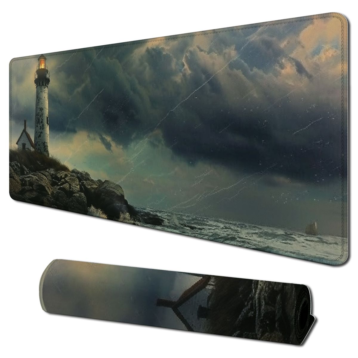 Akjvoe Laptop Mouse Pad Vintage Desk Mat with Stitched Edges Non-Slip ...