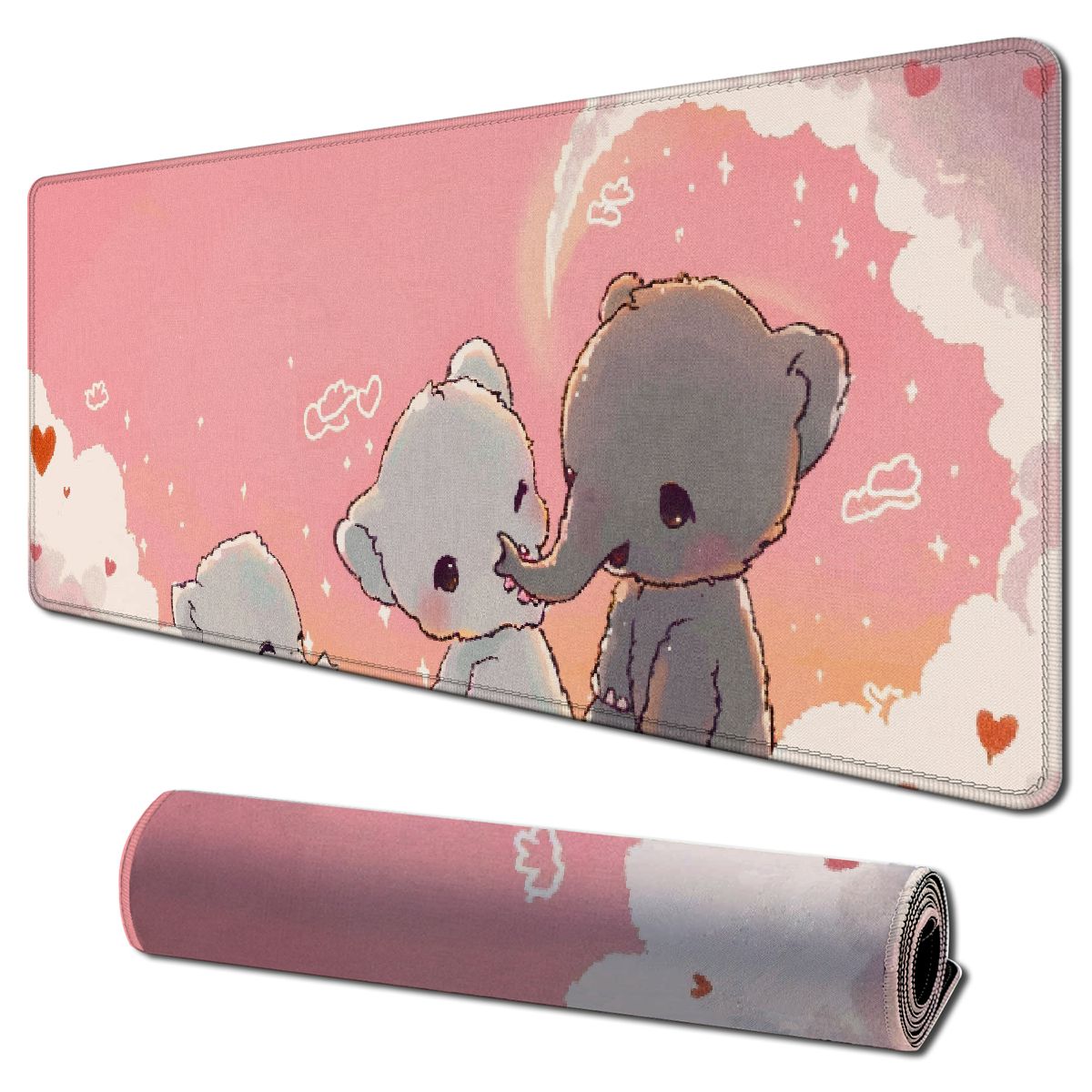 Akjvoe Pink Gaming Mouse Pad Gift for Women Cute Large Mouse Pad Extra ...