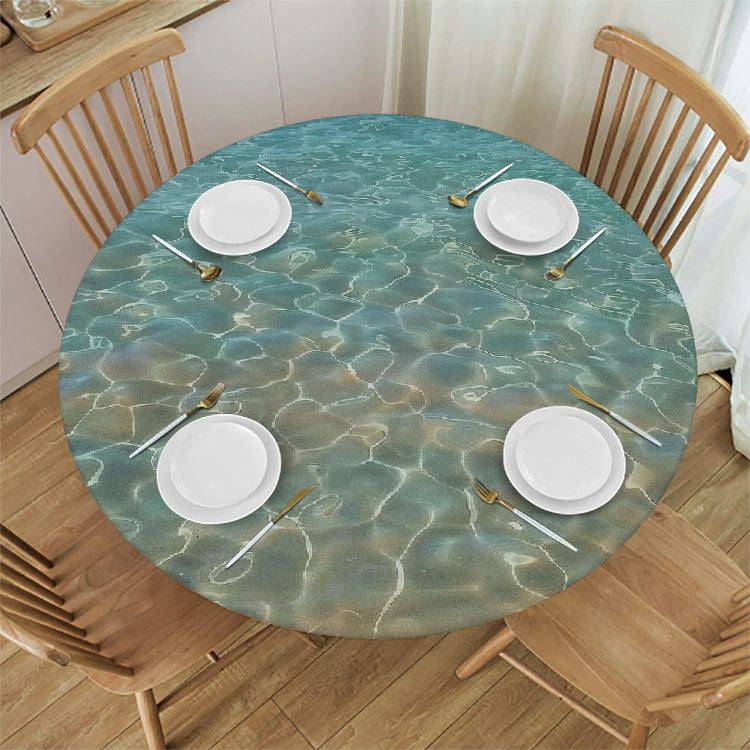 Akjvoe Table Cloth, Teal Sea Water Table Cloth, Picnic Table Cover ...
