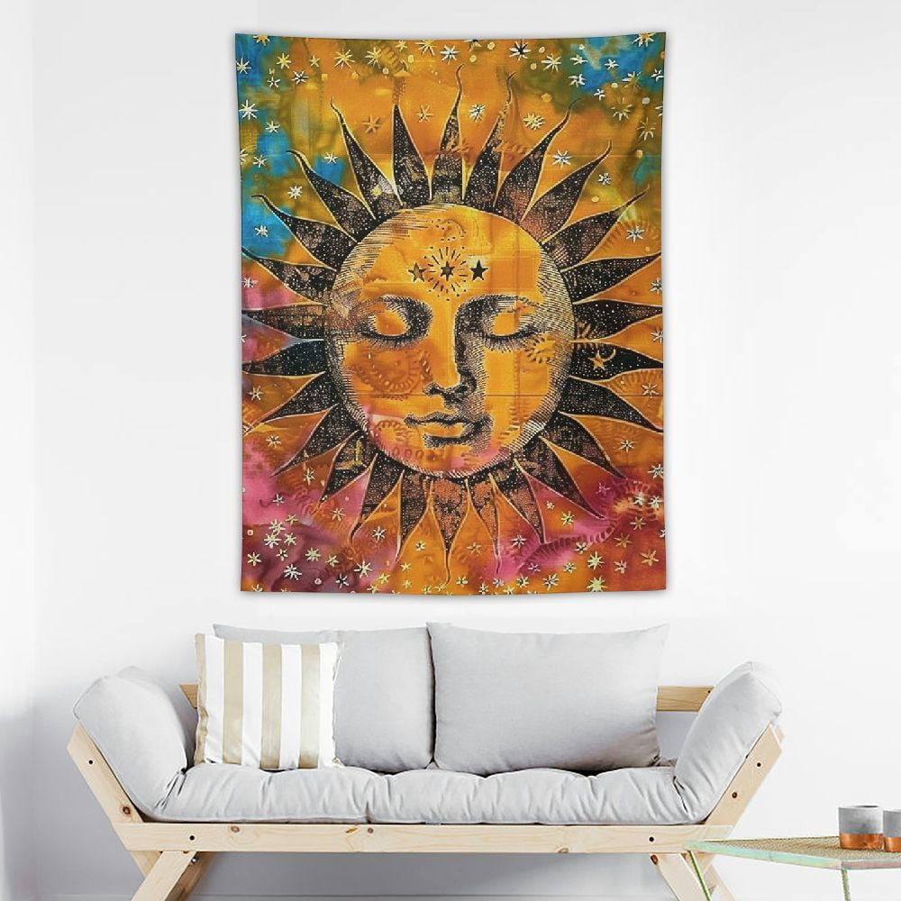 Akjvoe Tapestry, Sun Moon Star Bohemian Tapestry , Wall Hanging Boho ...