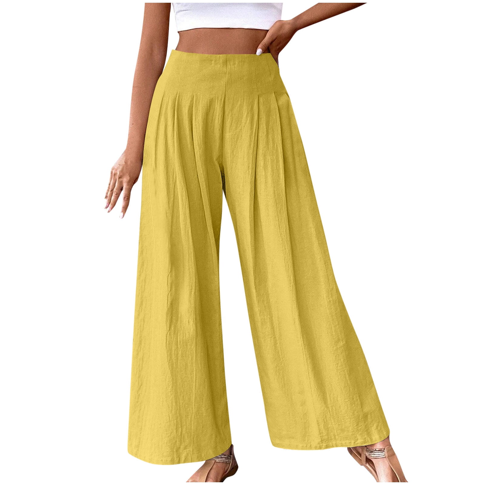 Akklian Womens Cotton Linen Pants Women Summer Clothing Summer Fashion