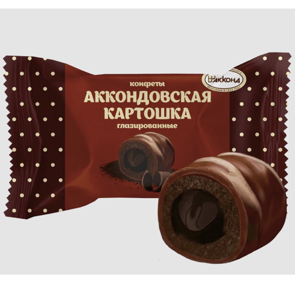 Akkond Kartoshka Chocolate Glazed Candies 226g / 7,97oz - Walmart.com