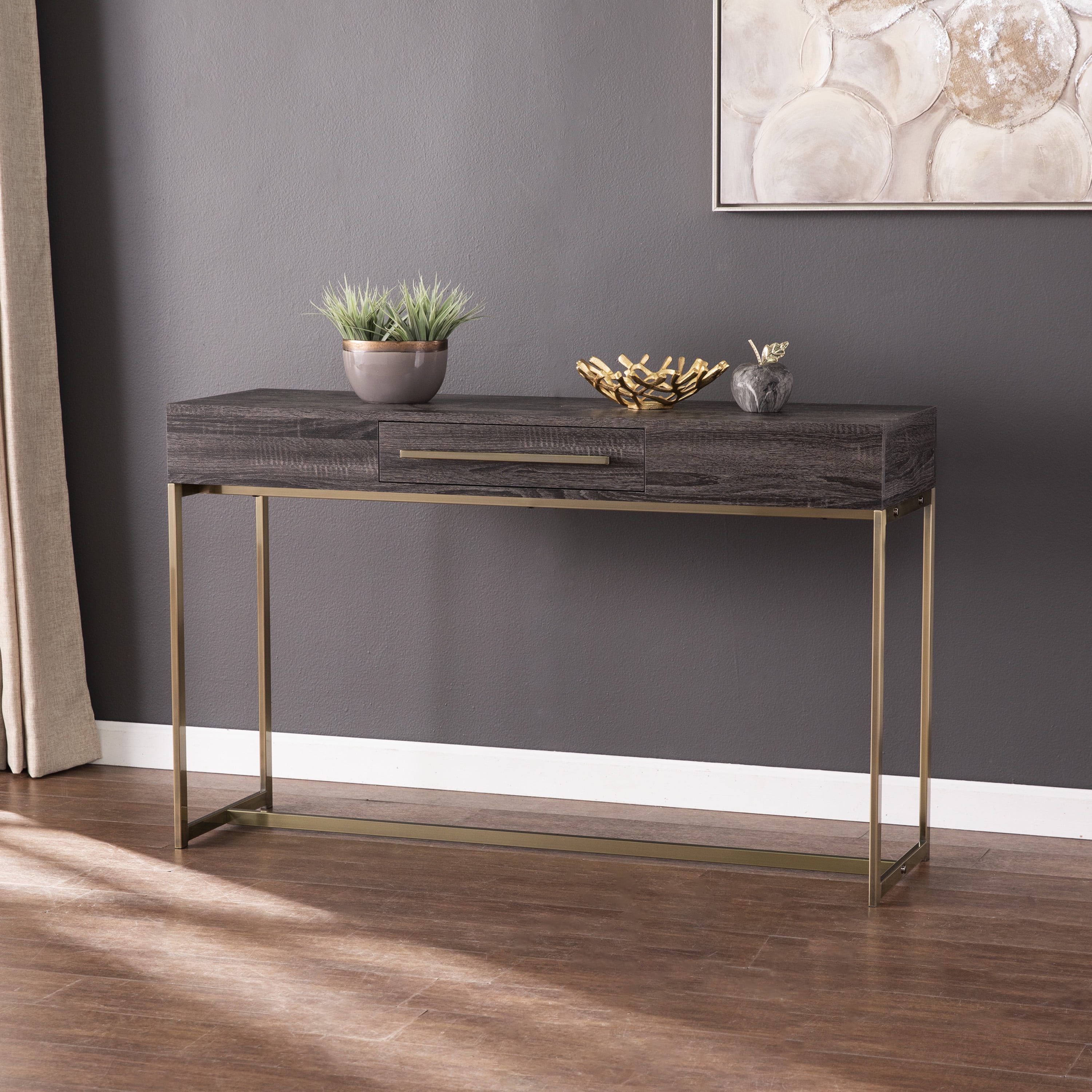 Akmoni Long Console Table w/ Storage - Walmart.com