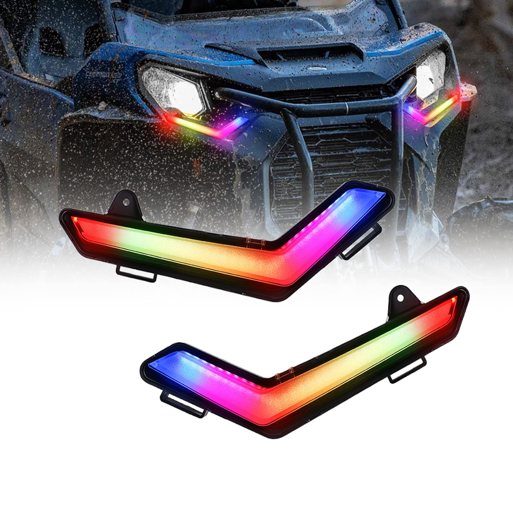 Akmties Can Am Defender CM31 LED RGB Turn Signal Lights Fang Light ...
