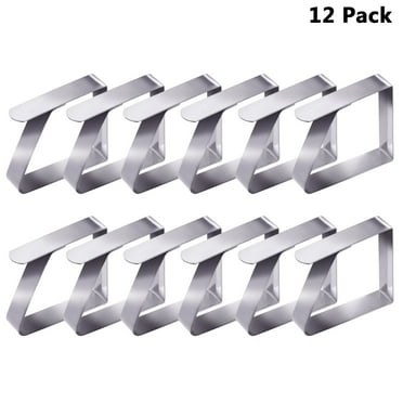 Plastic Tablecloth Clips, 2 in, White, 4ct - Walmart.com
