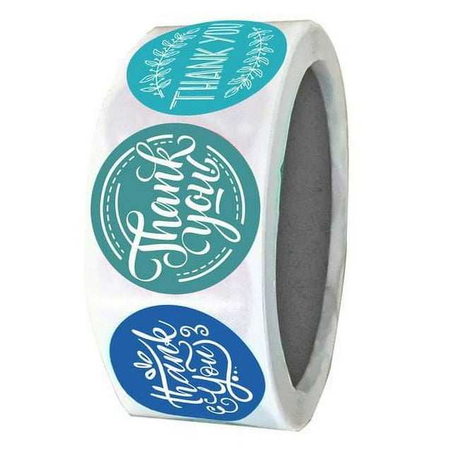 AkoaDa 500Pcs 1'' Thank You Stickers, Perfect For Bakeries, Handmade ...