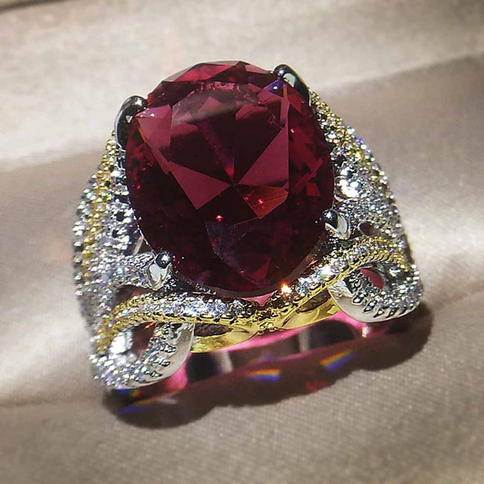 AkoaDa Fashion White Ruby Ring, 925 Silver, Handcrafted, Polished ...