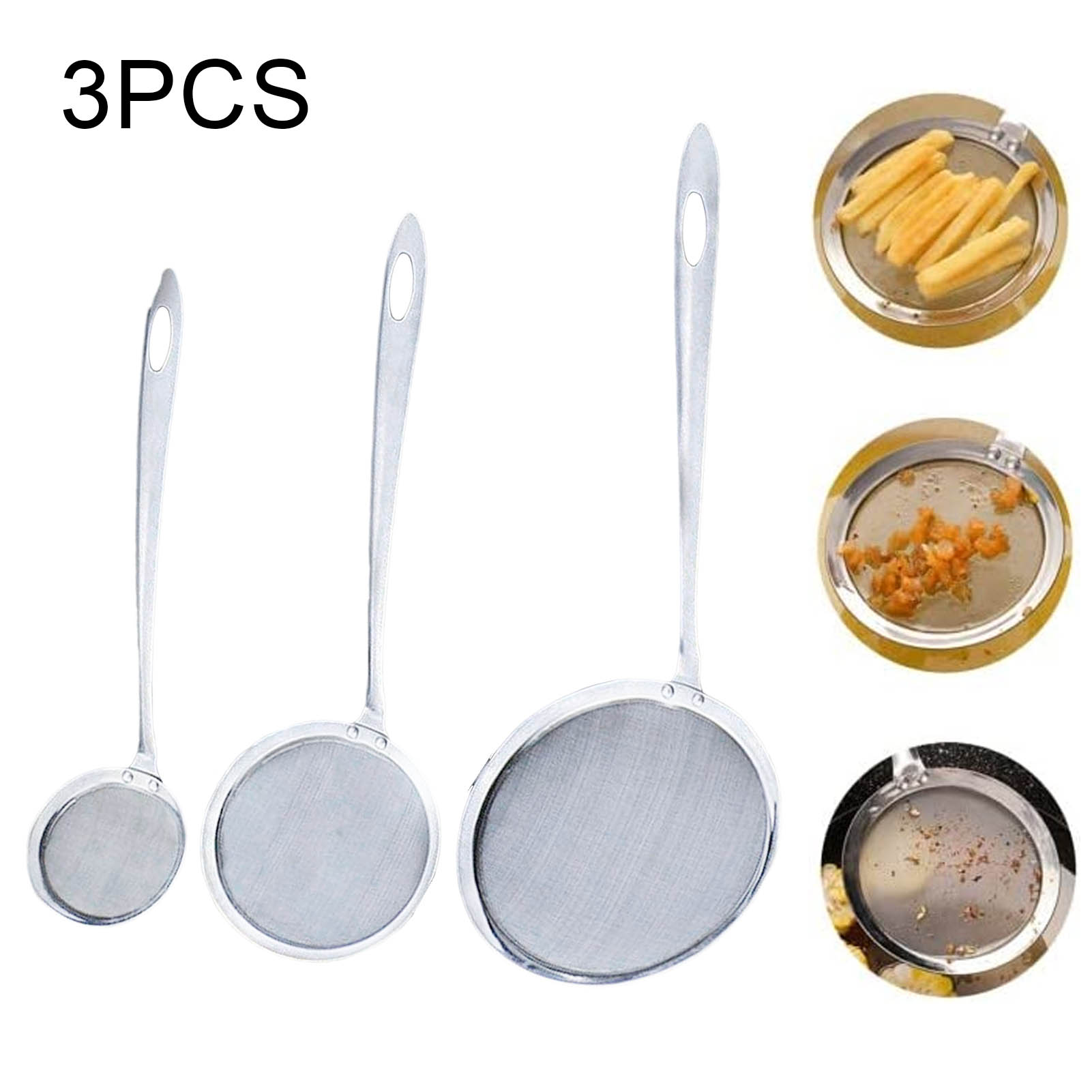 Farberware Professional Stainless Steel Mesh Sieves Set, 3-piece ...