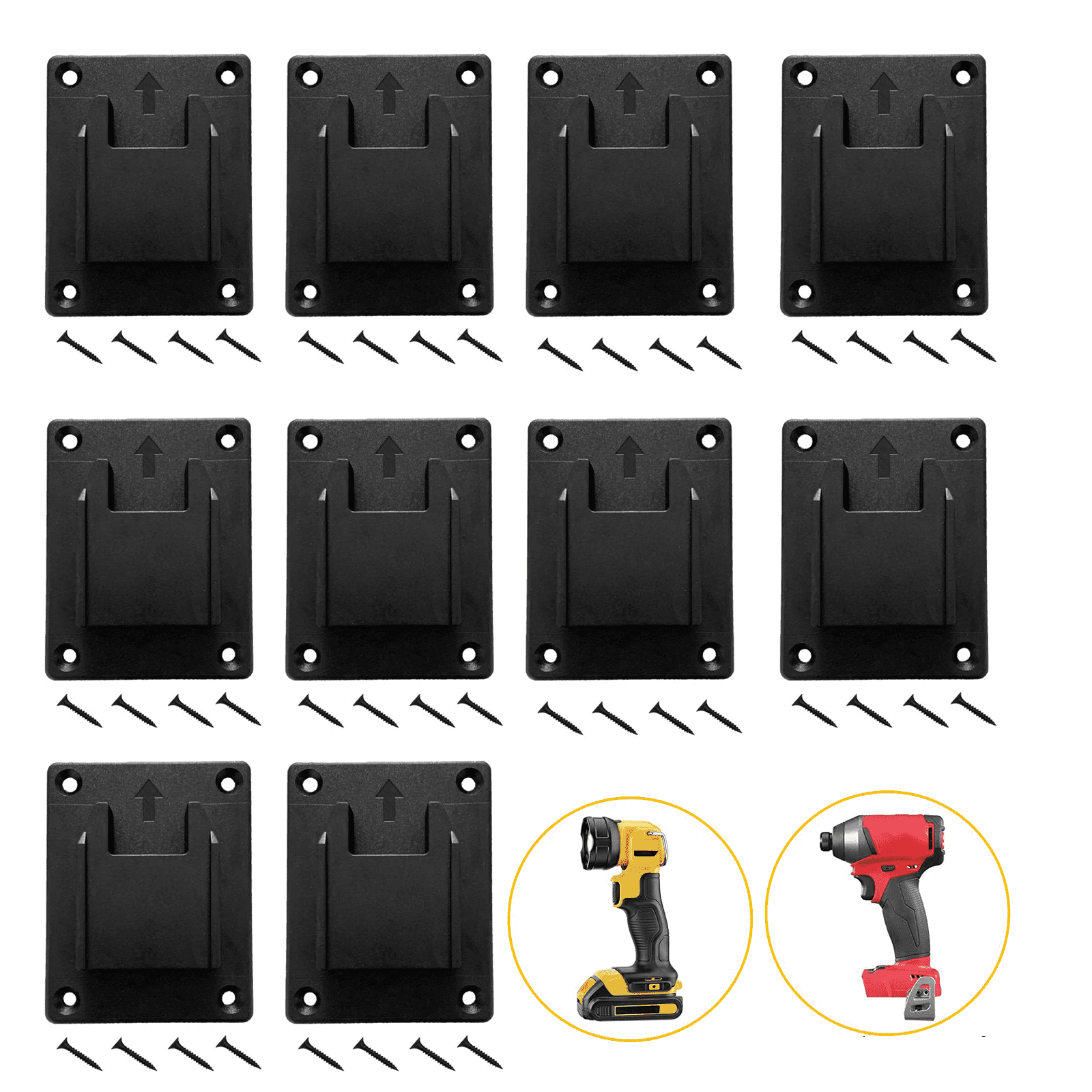 Milwaukee M18 Holder 6 Packs M12 Tool Holder Mount, 12V Drill Tool ...