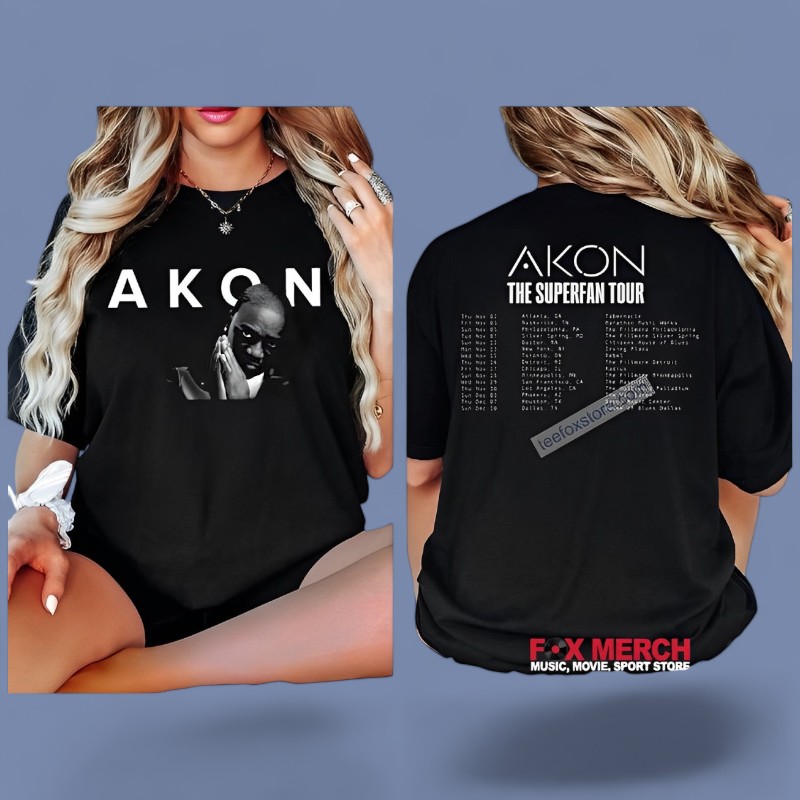 Akon The Superfan Tour 2023 Music T-Shirts - Walmart.com