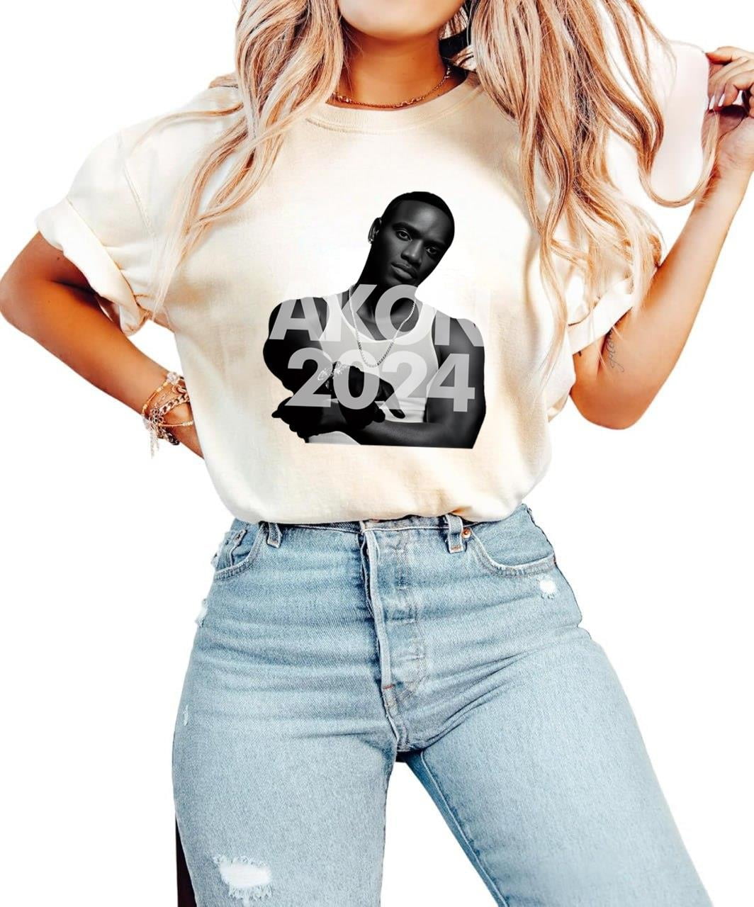 Akon The Superfan Tour 2024 Concert Comfort Color T-Shirt Go, for men ...