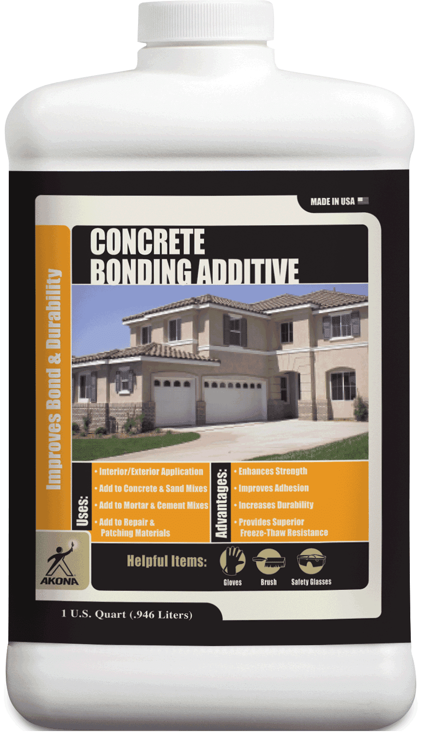 Akona Concrete Bonding Additive - Acrylic Latex Bonding Agents, 1 Quart ...