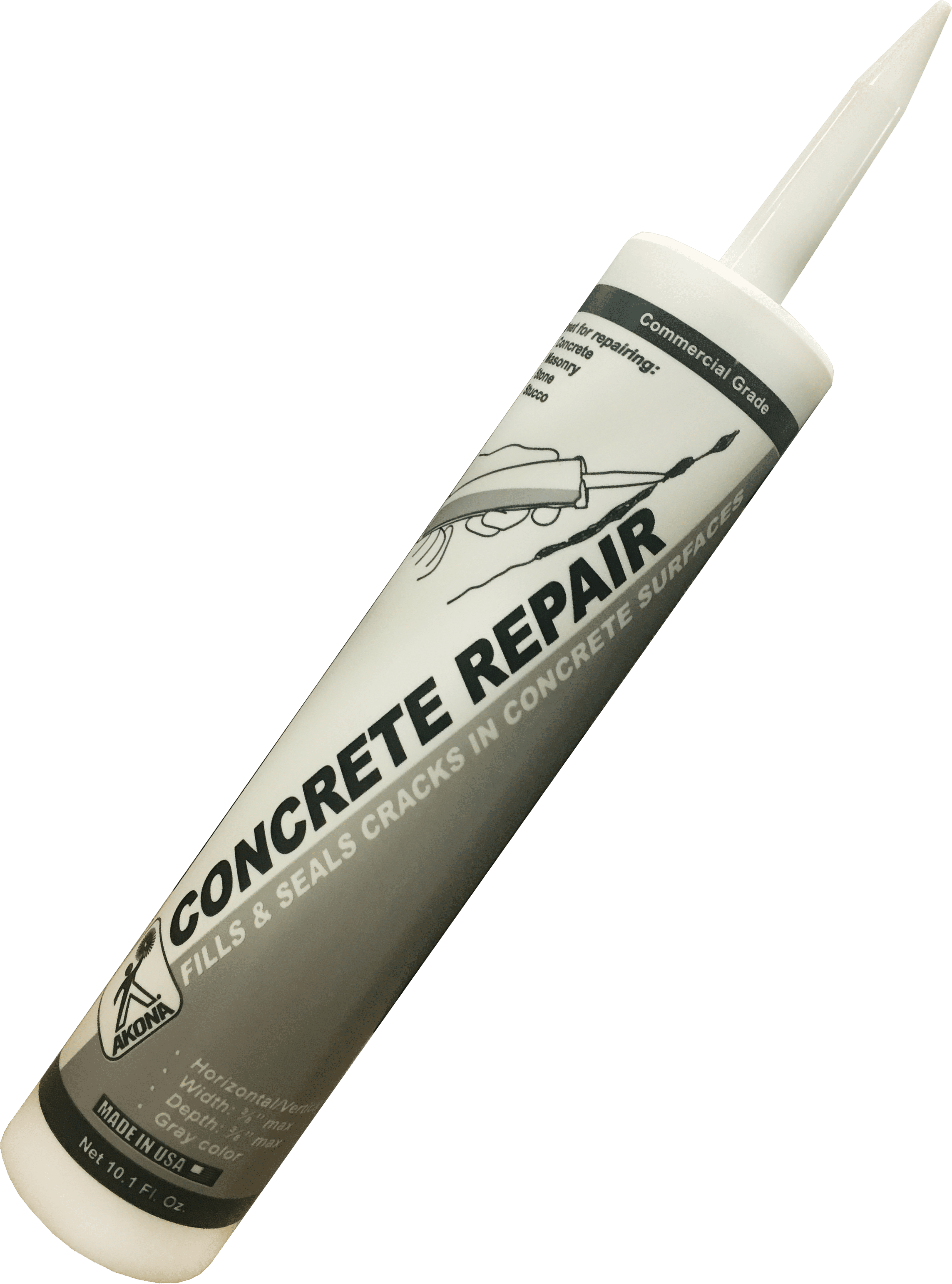 Akona 10 Ounce Concrete Repair Tube, Gray - Walmart.com