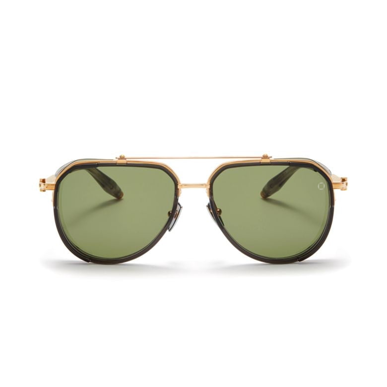 Akoni Men's Echo Aviator-Inspired Sunglasses With Gold Accents Gold ...