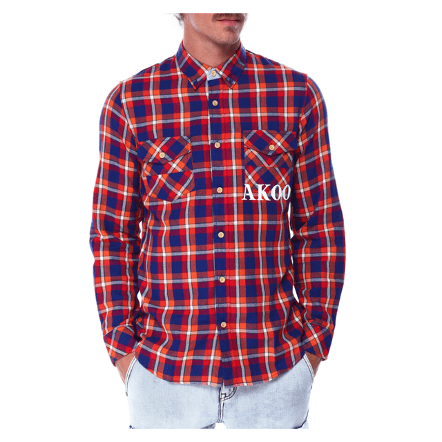 Akoo checks ls woven Blueprint shirt Red/Navy Size XL - Walmart ...