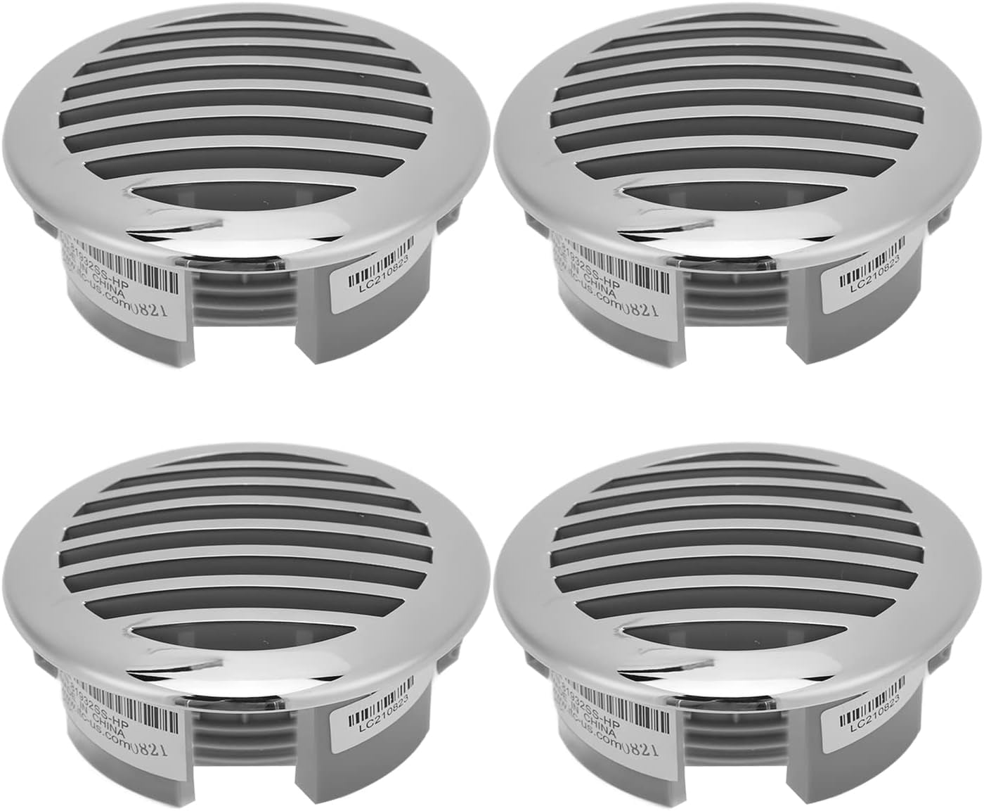 Akozon Air Vent Outlet, 4pcs Boats Airflow Vent Cover 3.5in Stainless ...