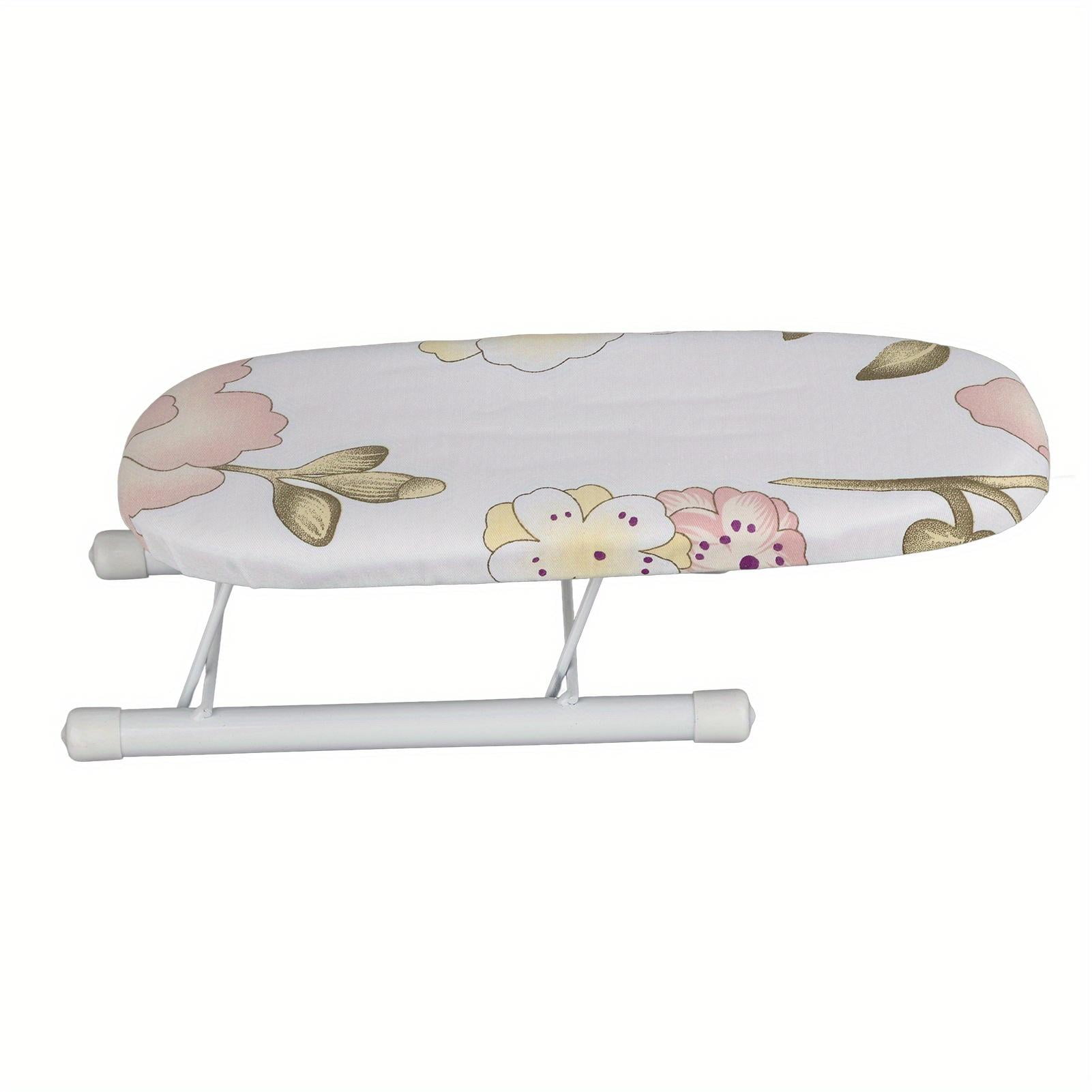 Akozon Mini Ironing Board Foldable Space-Saving Home Travel Sleeve ...