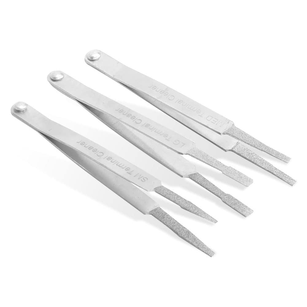 Akozon Terminal Cleaning Tool, 3PCS Metal Terminal Cleaner Set ...