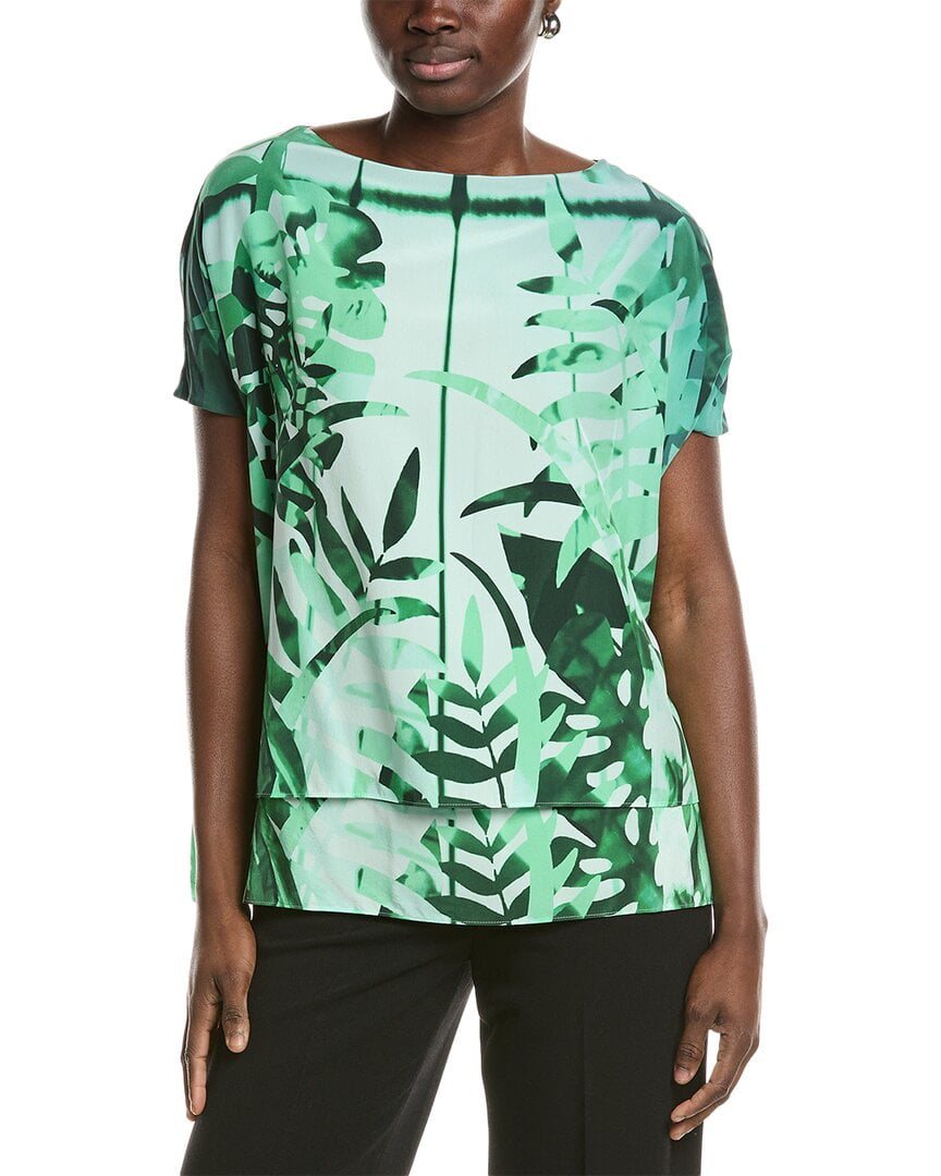 Akris womens Silk Blouse, 16, Green - Walmart.com