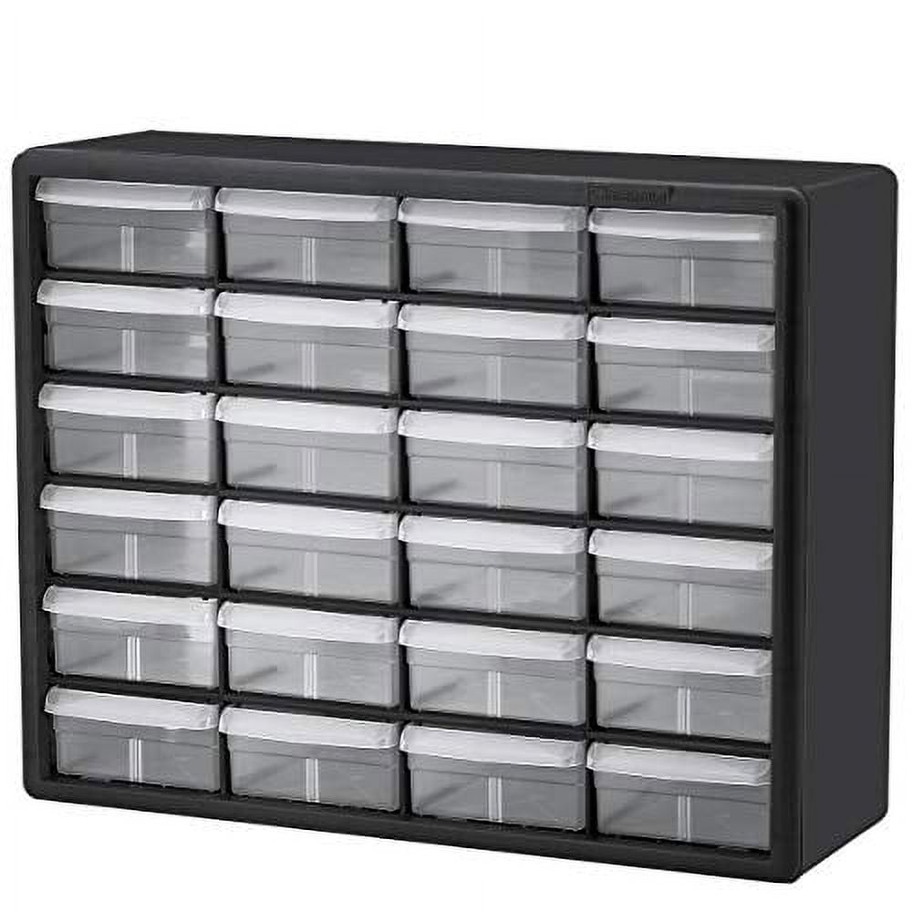 Akro-Mils Small Bins Organizer, 24 Drawer Plastic Parts Storage for ...