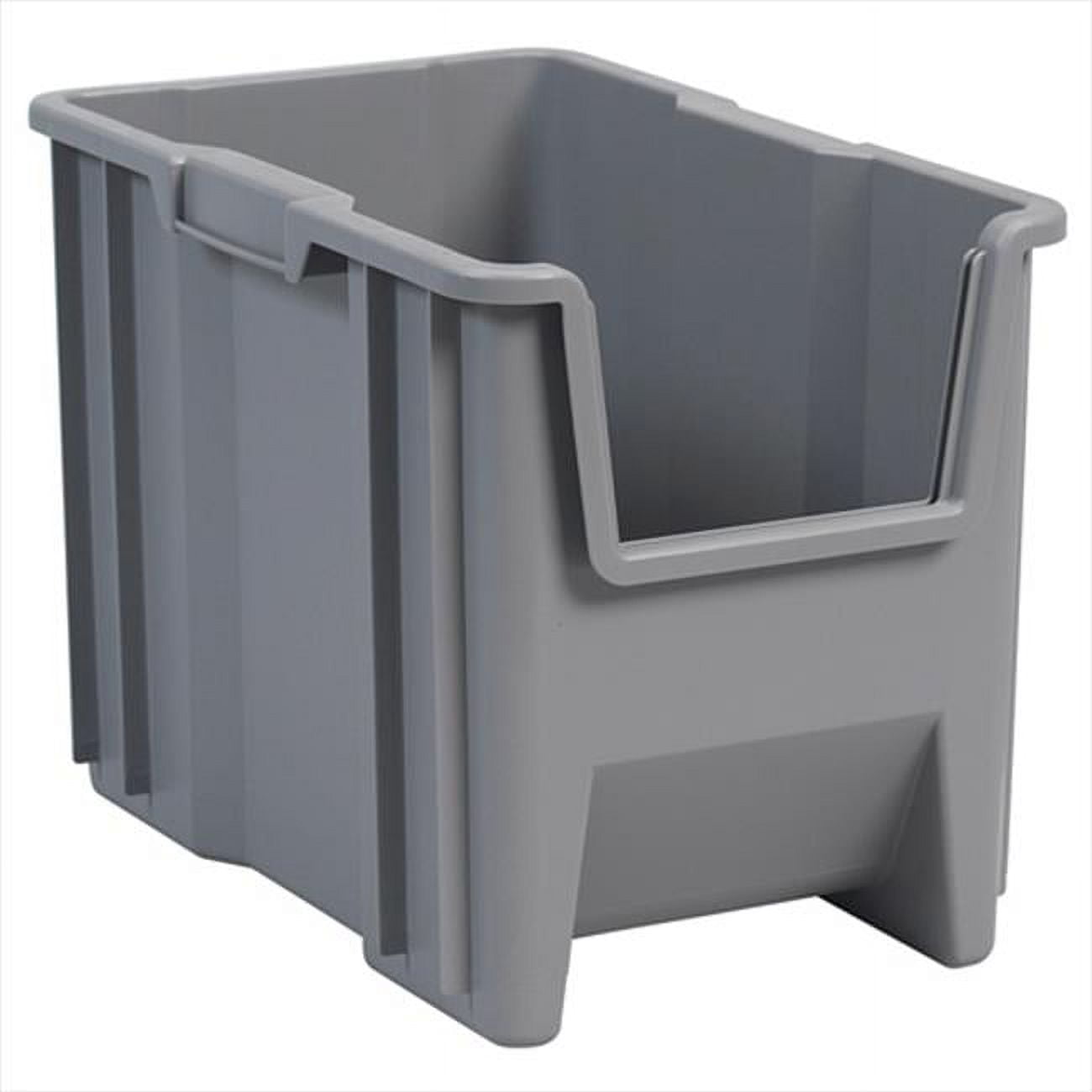 Akro-Mils 13014Grey Stak N Store Bins Gray - Pack of 4 - Walmart.com