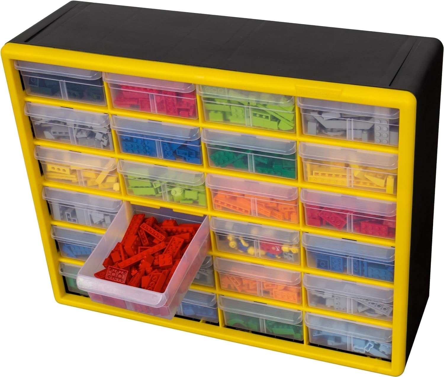 Akro-Mils 24 Drawer Plastic Cabinet Storage Organizer with Drawers ...