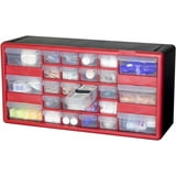 Akro-Mils 26 Drawer Plastic Cabinet Storage Organizer, Red, for ...