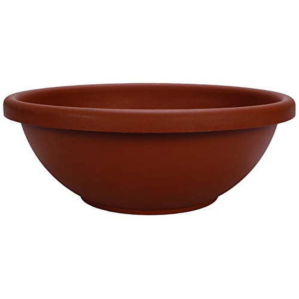 Akro Mils GAB14000E35 Garden Bowl with Removable Drain Plugs, Clay ...