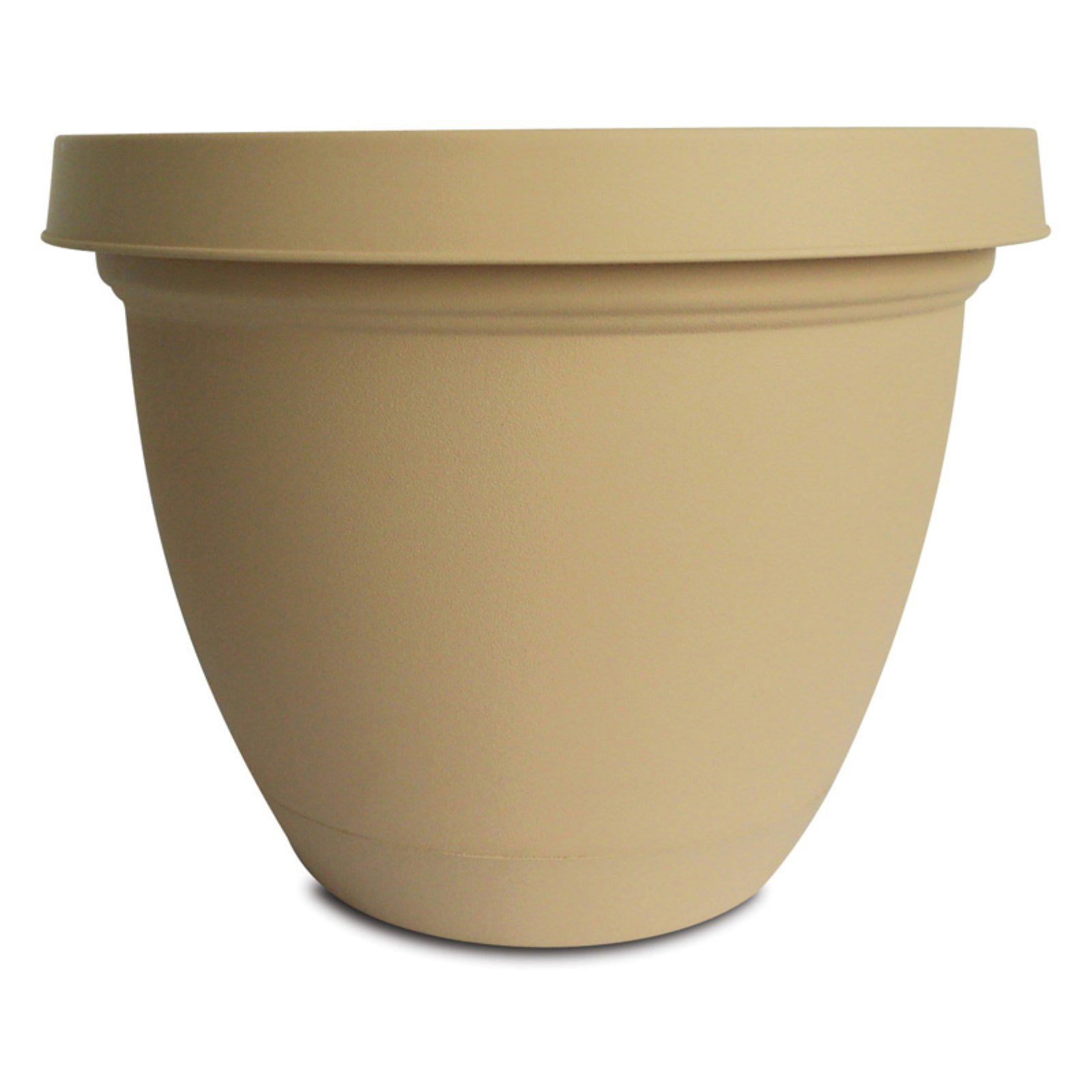 Akro-Mils Infinity Planter with Attached Saucer, 14-Inch, Sandstone ...