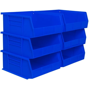 Really Useful Box® Stackable Plastic Storage Box, 32L, Blue with ...