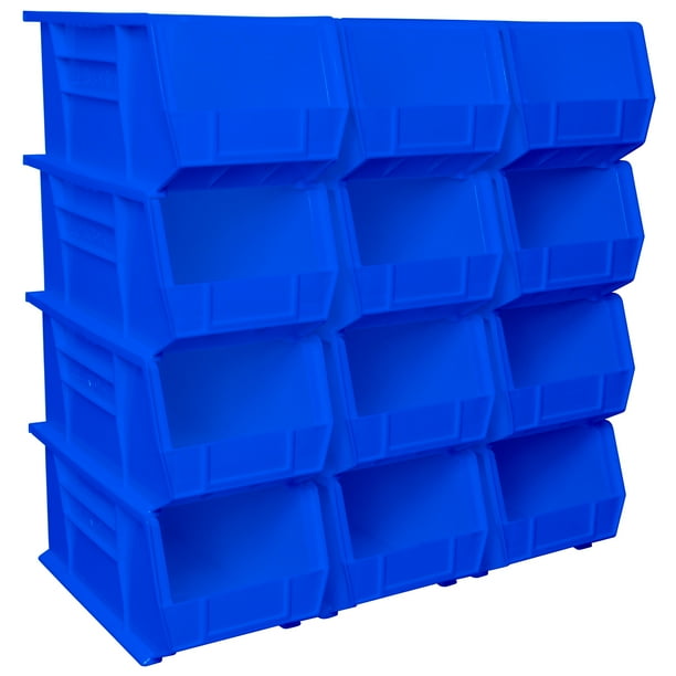Akro-Mils Stackable Storage Bins, AkroBins 30240 Stacking Organizer, 15 ...