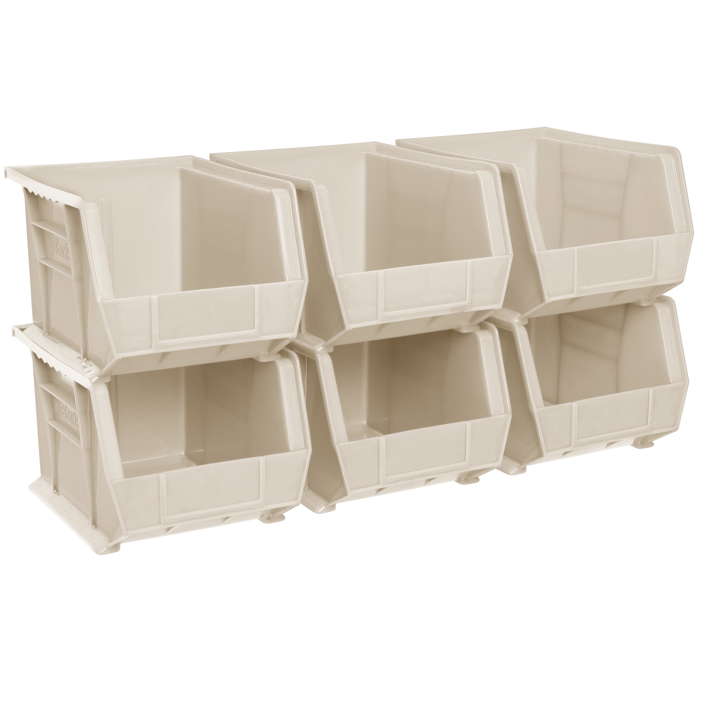 Akro-Mils Stackable Storage Bins, AkroBins Stacking Organizer, 11"x8"x7 ...
