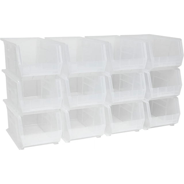 Akro-Mils Stackable Storage Bins, AkroBins Stacking Organizer, 15"x8"x7 ...